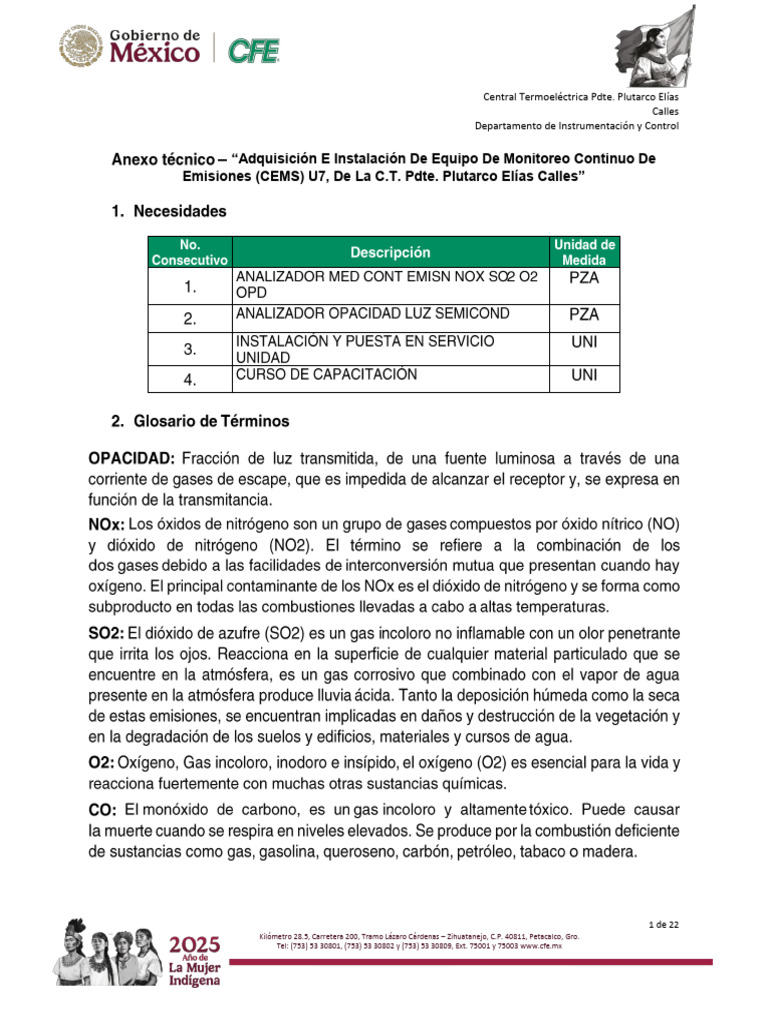 Anexo Tecnico | PDF
