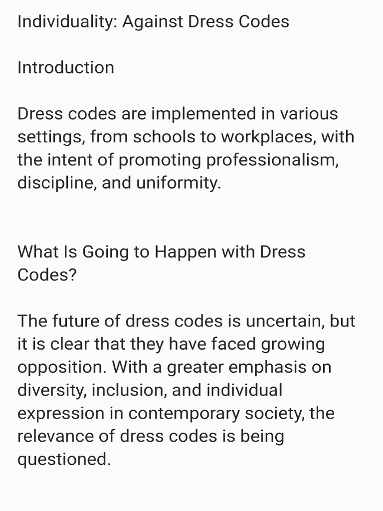 Dress Codes - 231107 - 124514 | PDF