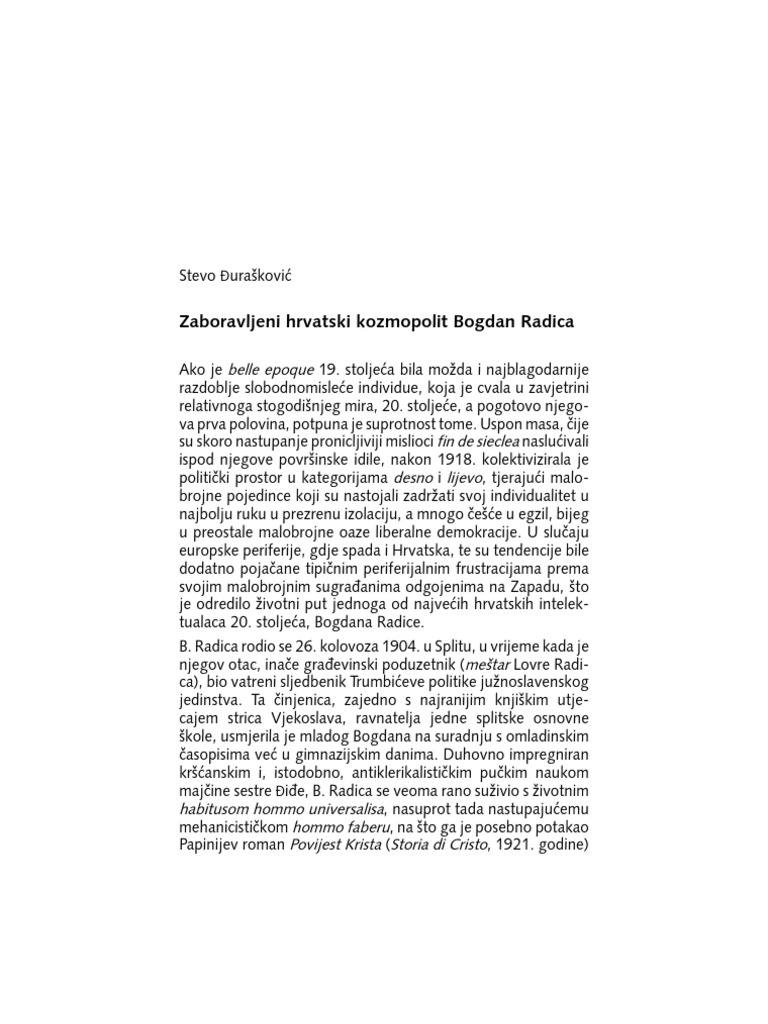 Bogdan Radica | PDF