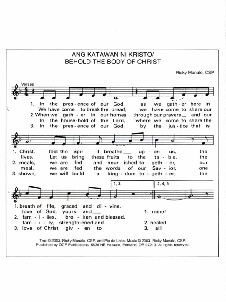 10 - Ang Katawan Ni Kristo | PDF