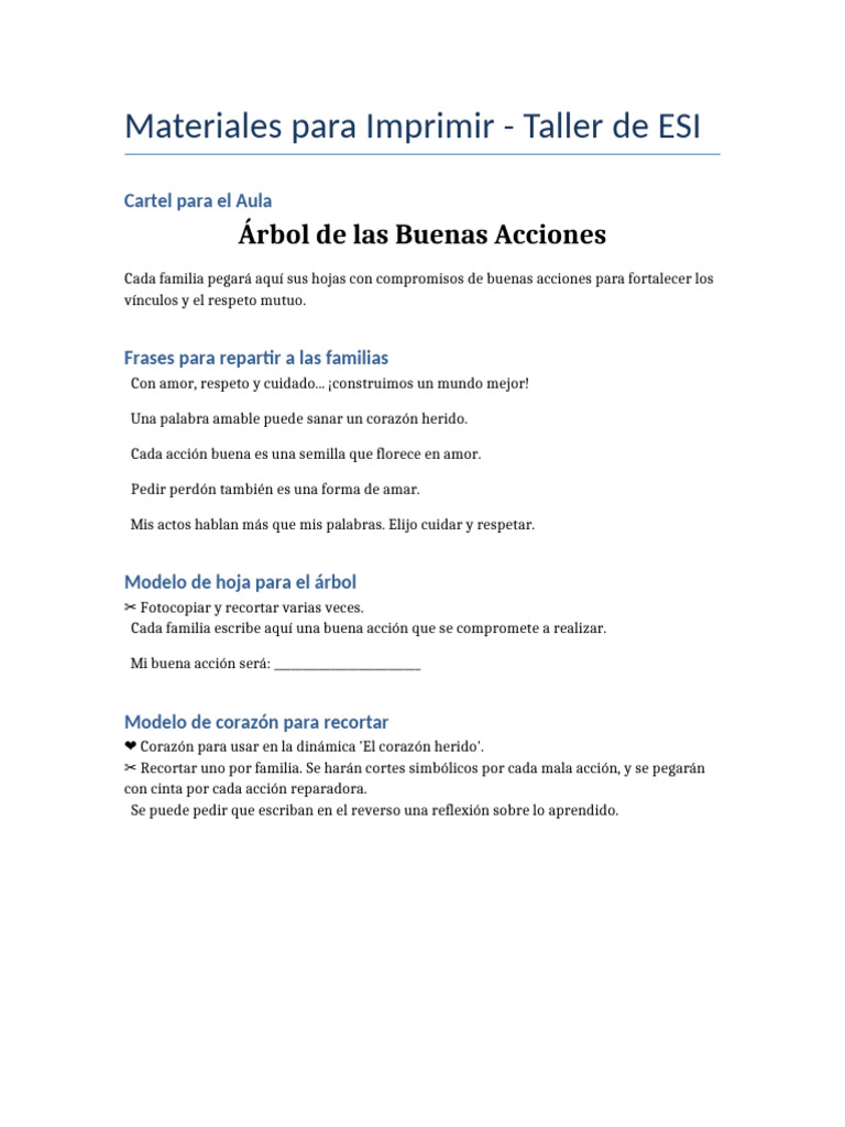 Material Imprimible Taller ESI | PDF