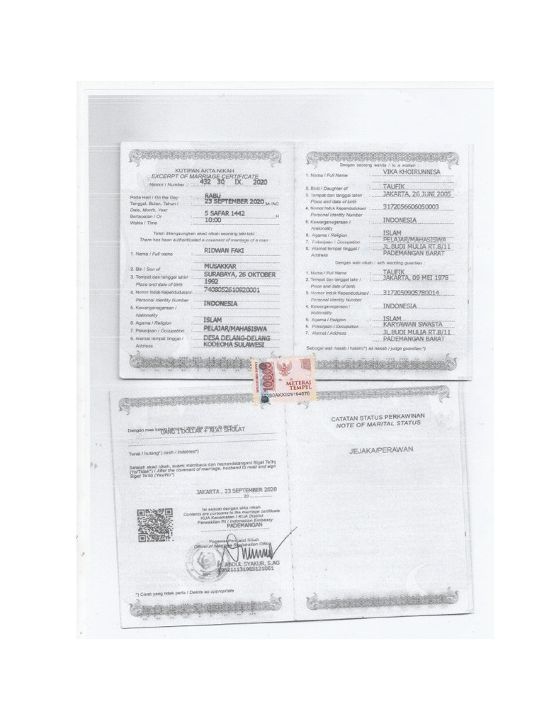 Dokumen Bukti Riswan Faki Bin Musakkir | PDF