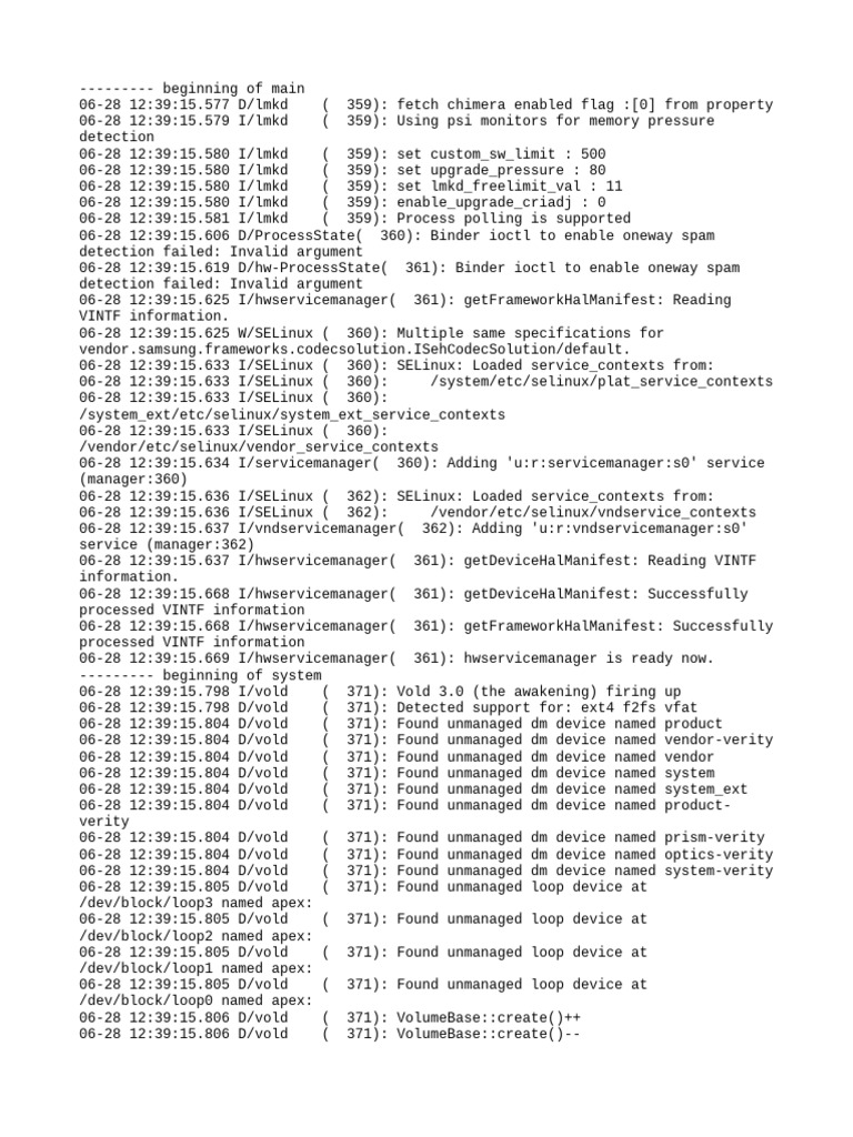Logcat Prev CSC Log | PDF | Computer Data | System Software