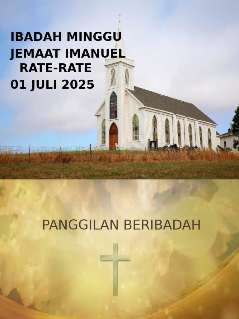 Slide Ibadah Minggu Ke 1 (1 Juni 2025 | PDF