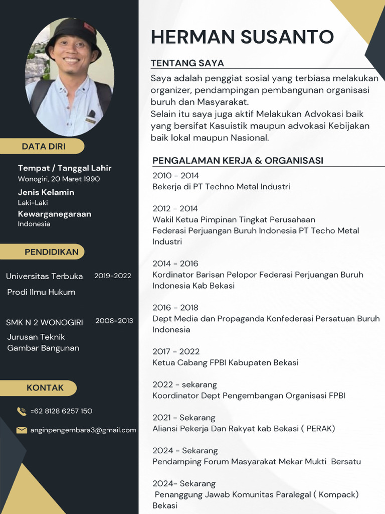 CV Herman Susanto | PDF