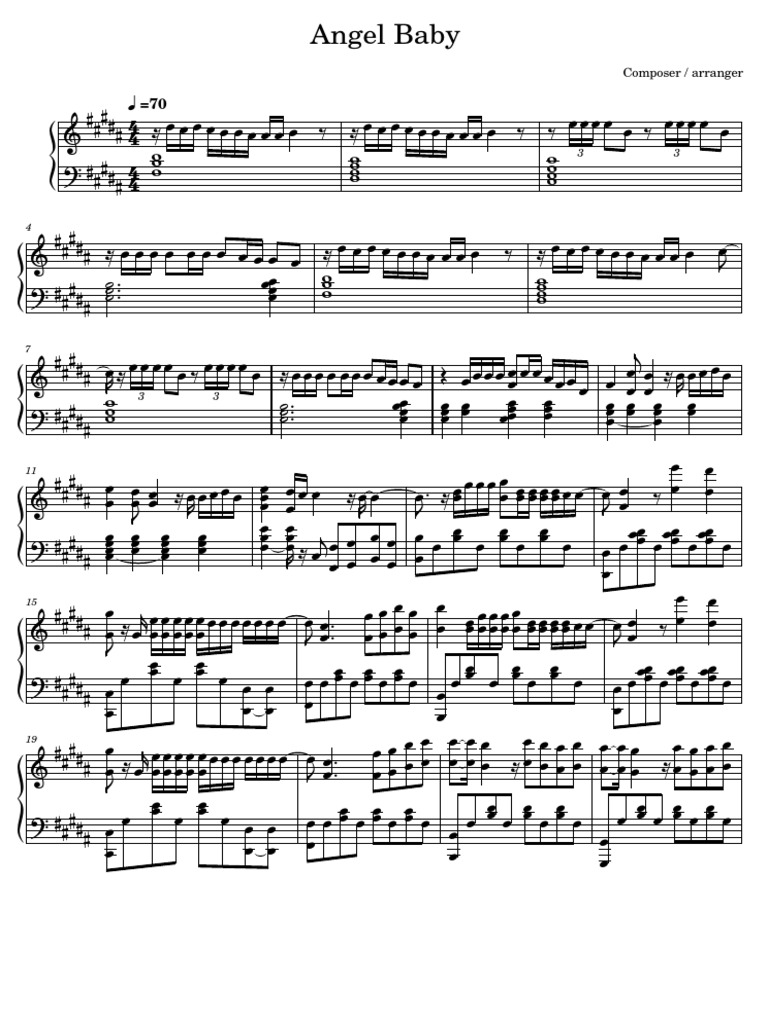 Angel Baby Troye Sivan Angel Baby P Unfinished | PDF