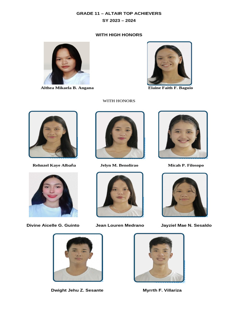 11 Altair Achievers With Pics | PDF