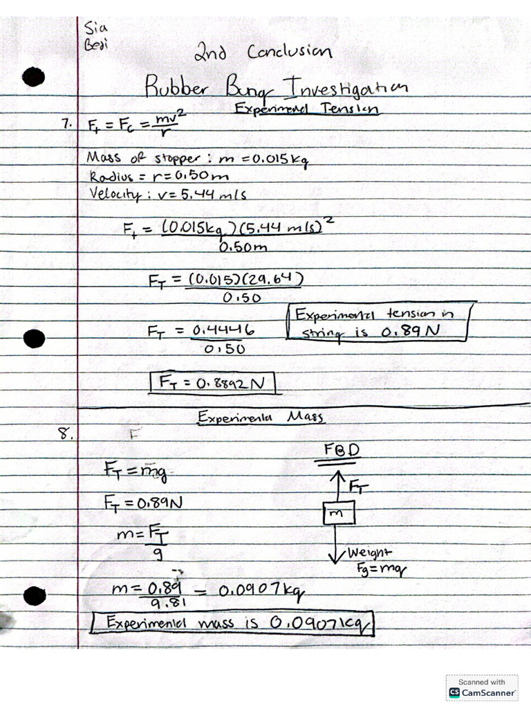 Rubber Bung Calculations | PDF