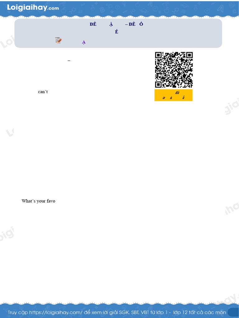 De on Tap He Lop 4 Len Lop 5 Mon Tieng Anh de So 9 1655801822 | PDF ...