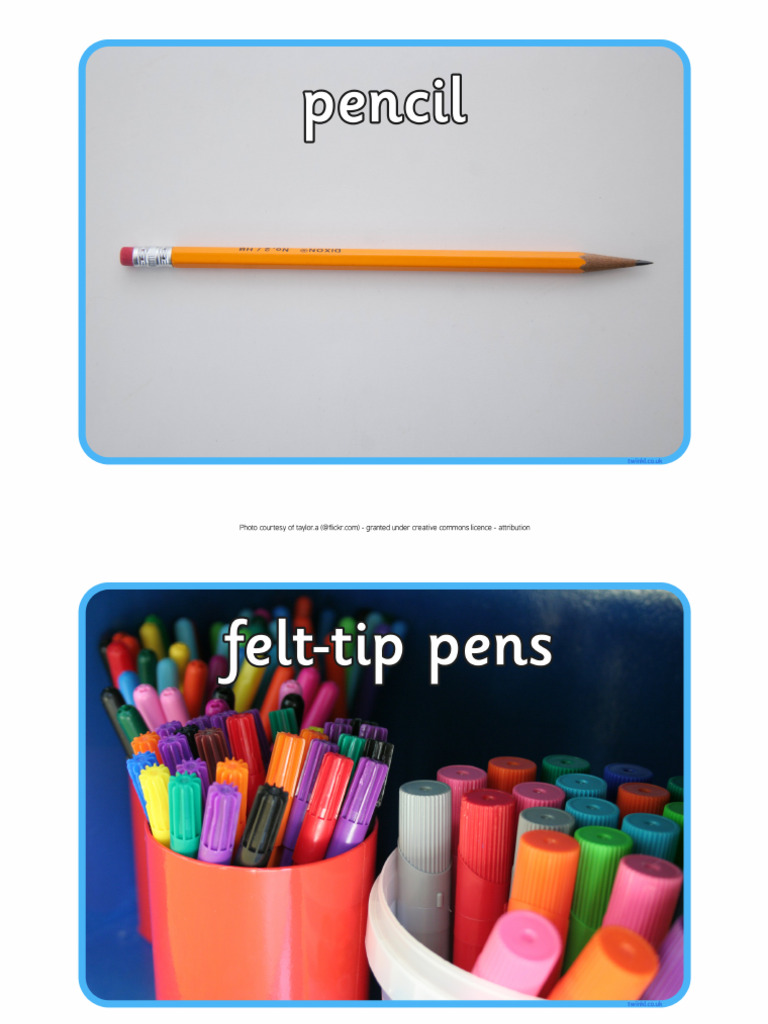 T C 1543 School Objects Photo Pack | PDF