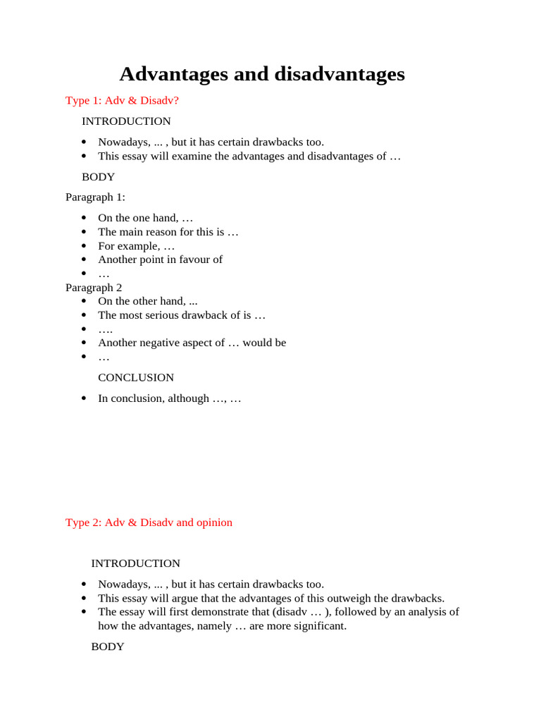 Adv & Disadv | PDF