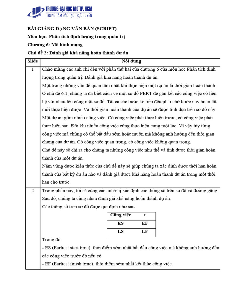 Bài Gi NGD NGV NB N (Script) Môn H C: Phân Tích NHL NG Trong Qu NTR CH ...