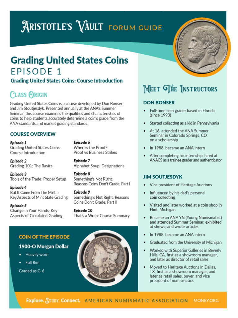 Grading U.S. Coins Course Overview | PDF | Coins | Coins Of The United ...