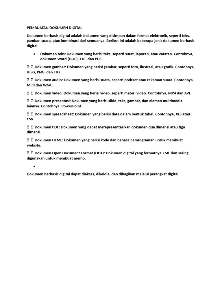 Panduan Membuat Dokumen Digital | PDF