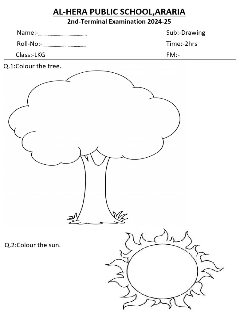 Class Nursery, Drawing | PDF