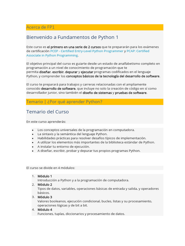 Python Institute 1 y 2 | PDF | Programación de computadoras | Programa de computadora