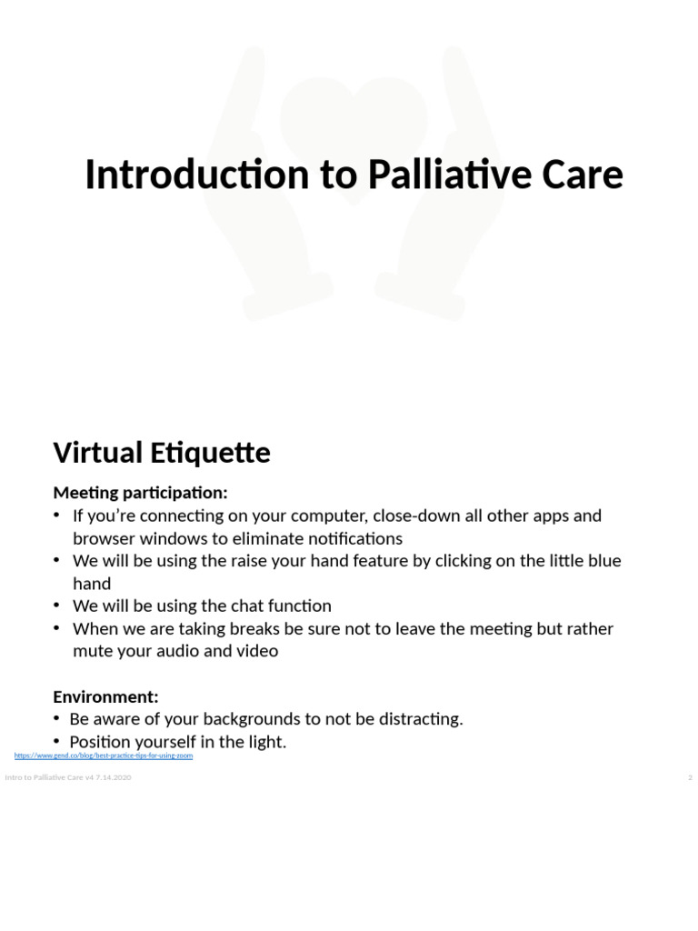 Intro To Palliative Care Slide Deck Trainer | PDF | Palliative Care ...