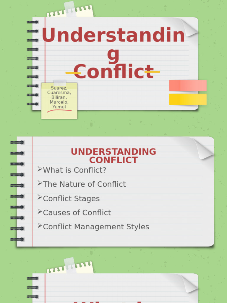 Understanding Conflict | PDF | Anger | Data