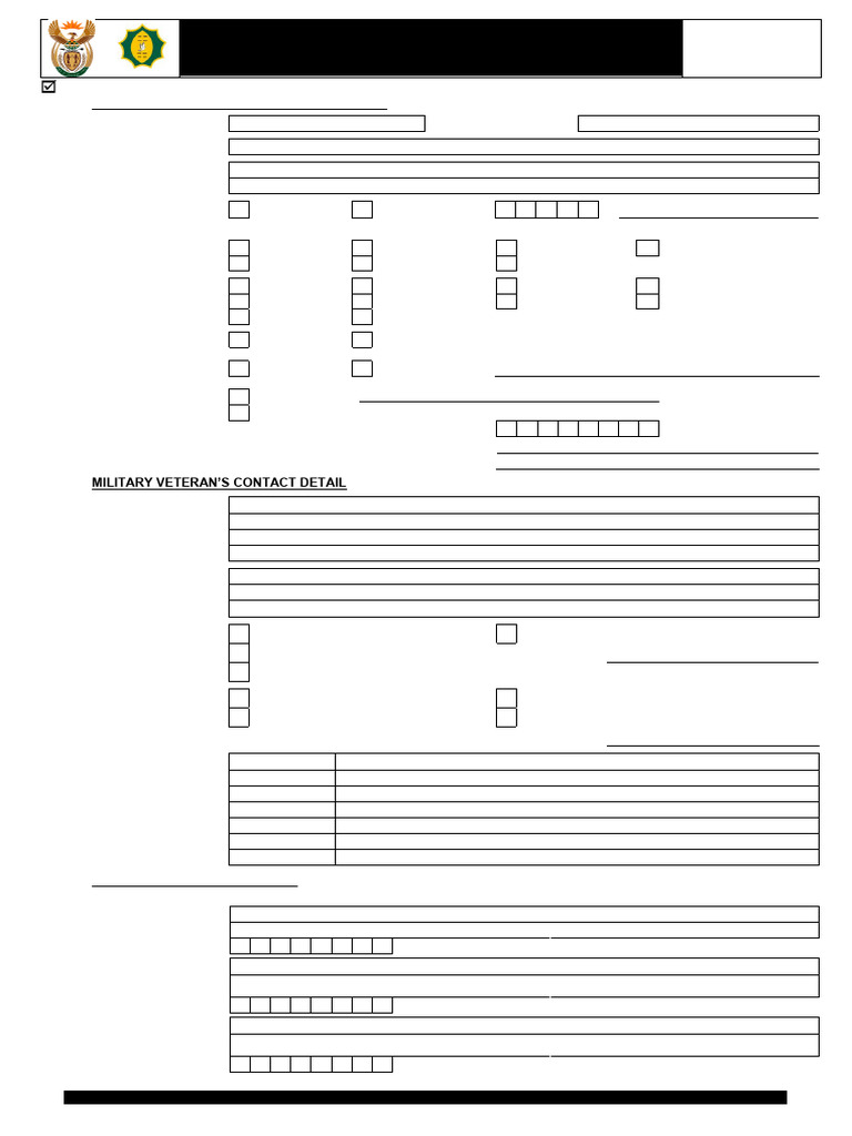 Mil Vet Info Form Blank | PDF | Pension