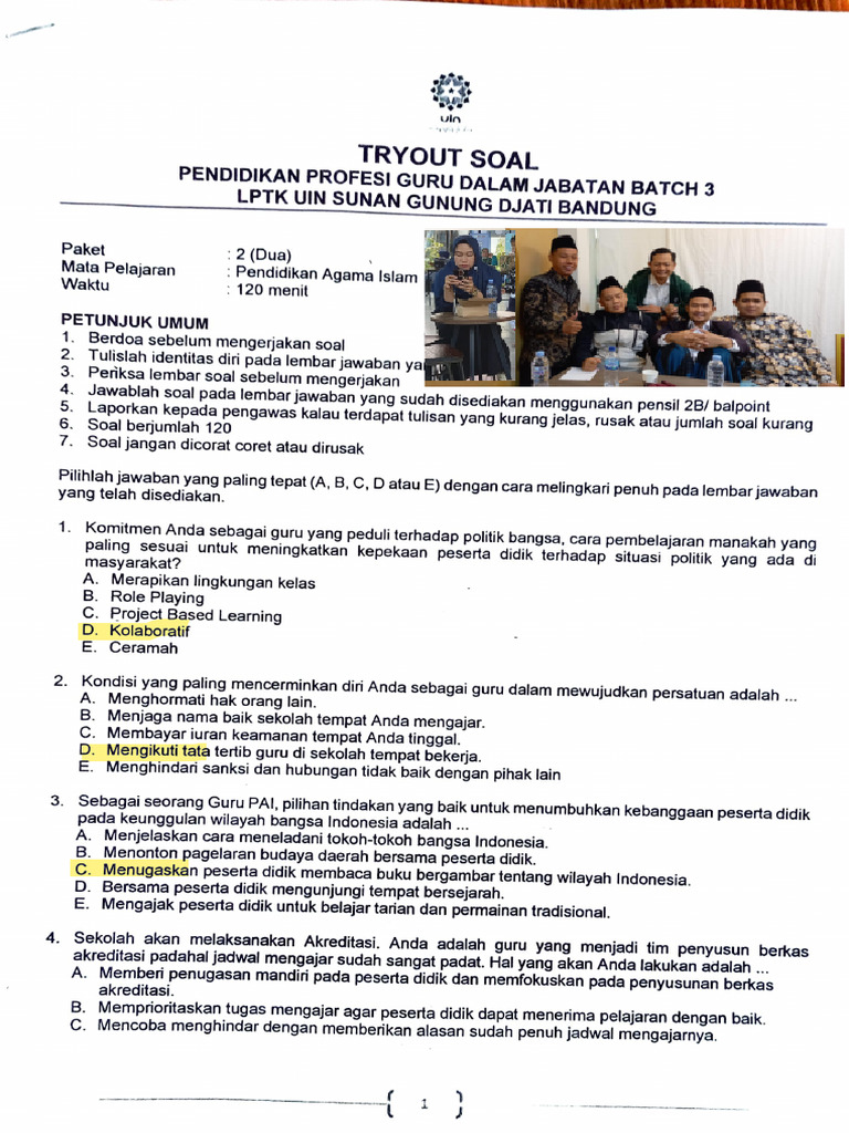 Try Out - 2 - Batch 3-Jawaban | PDF