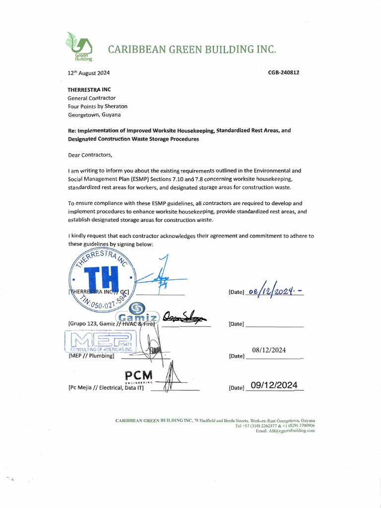 Implementation of ESMP (TH, MEP, PCM) | PDF