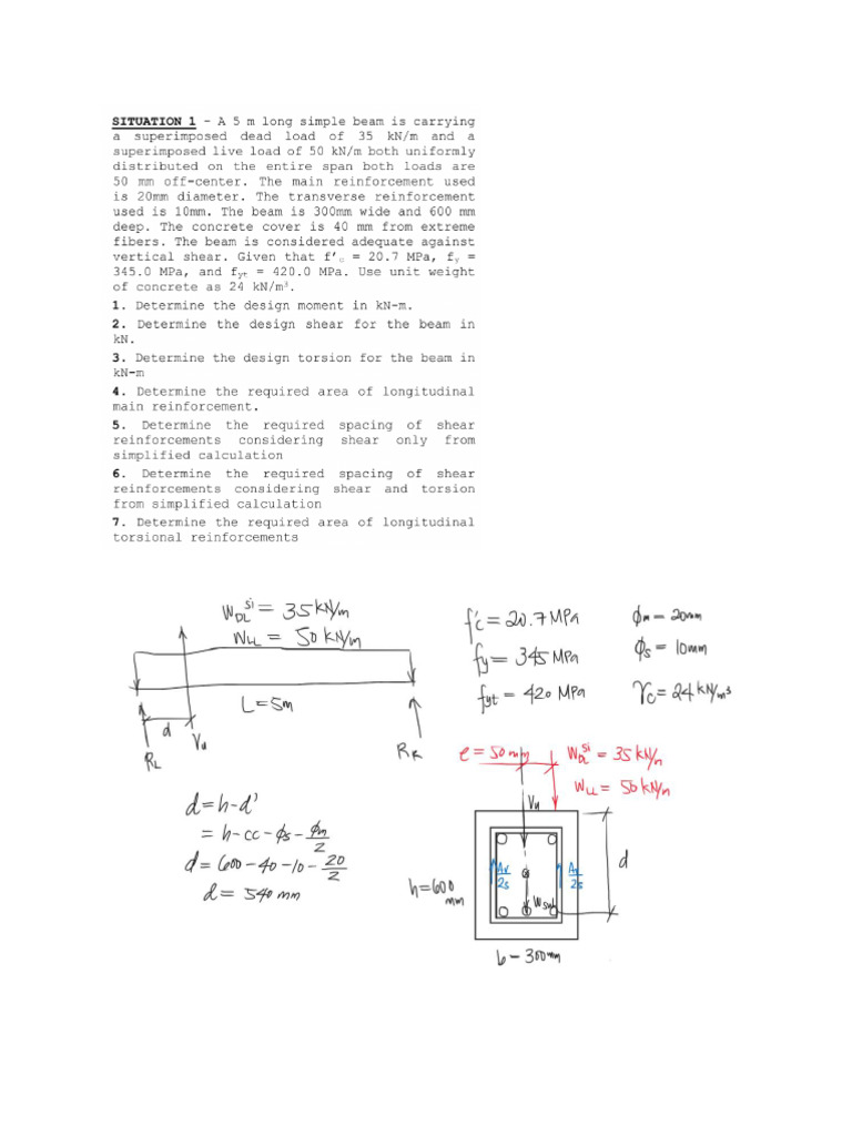 RCD 3 Torsion and Column | PDF