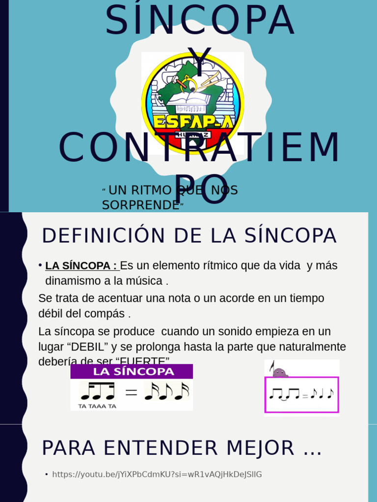 Síncopa y Contratiempo en Música | PDF