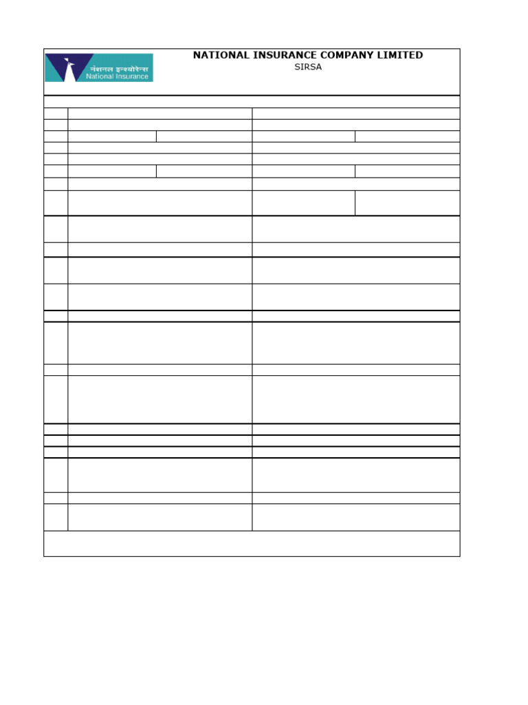 National Insurance ILA Form | PDF