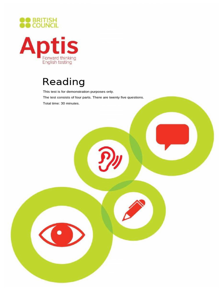Aptis Reading Sample Practice | PDF | Paleontology
