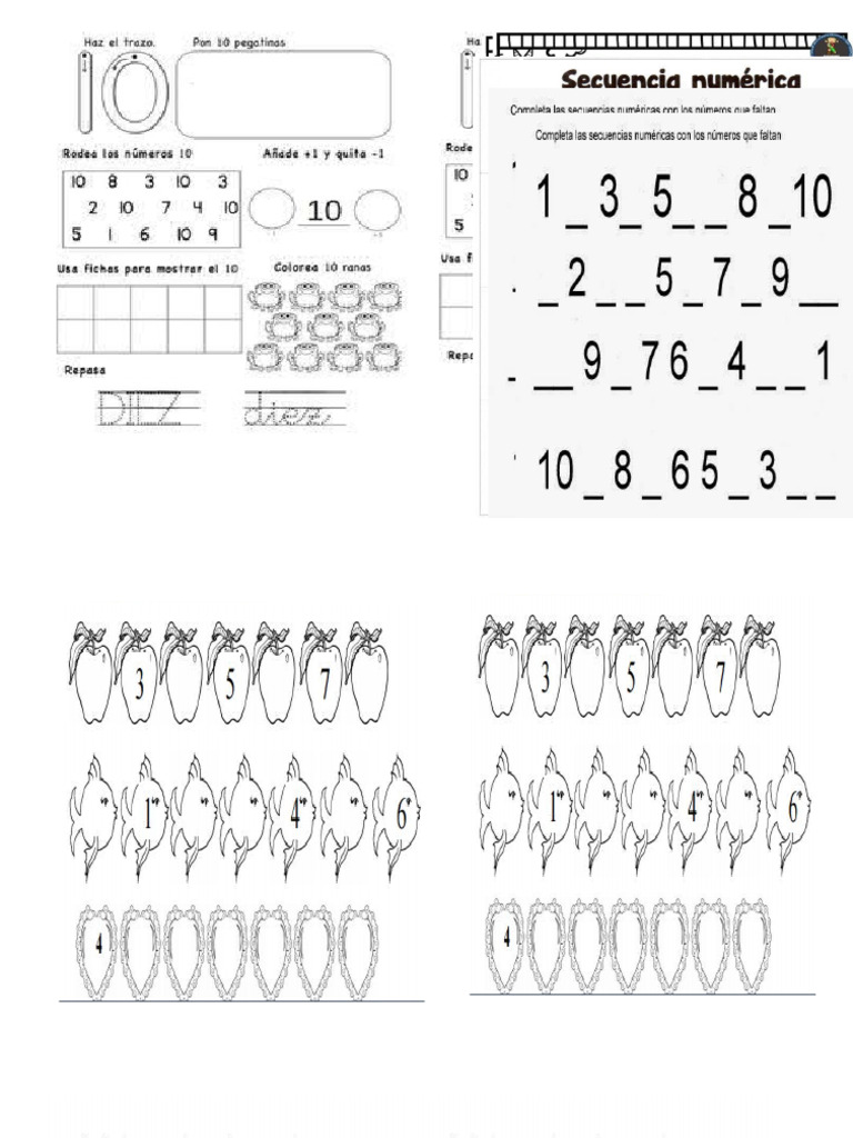 Numeros Hasta 10 | PDF