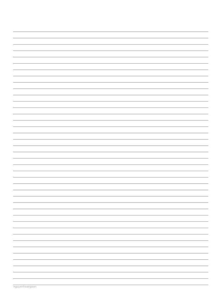 Lined Paper Template | PDF