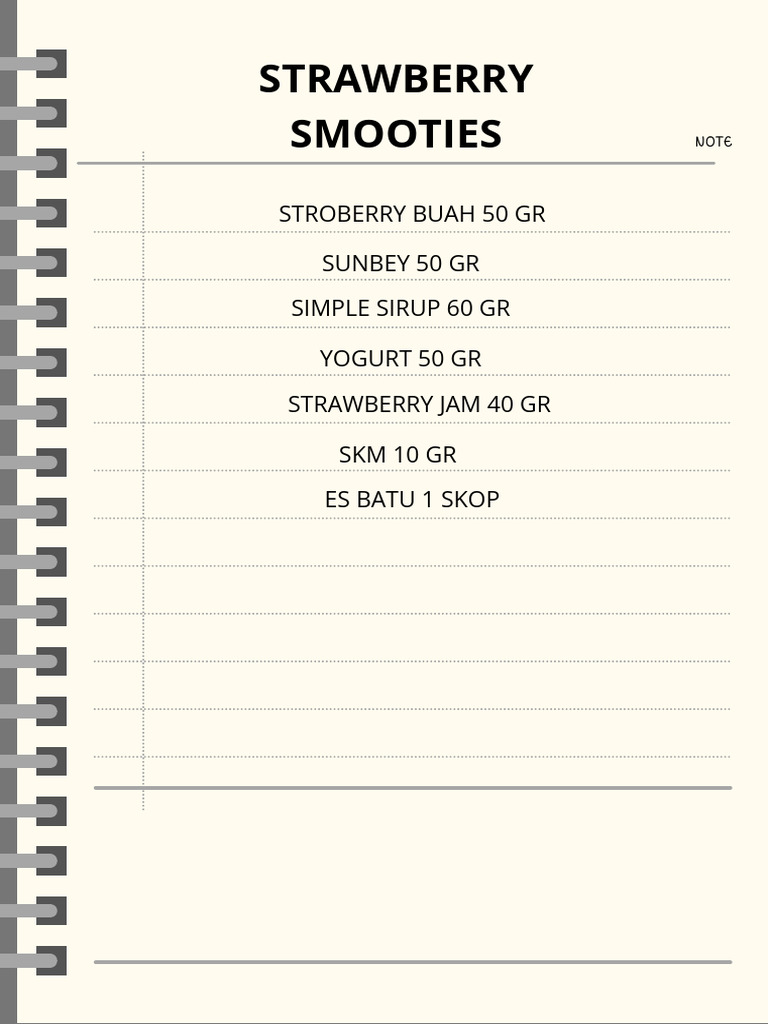 Beige Minimalist Lined Paper Note Lecture A4 Document PDF | PDF