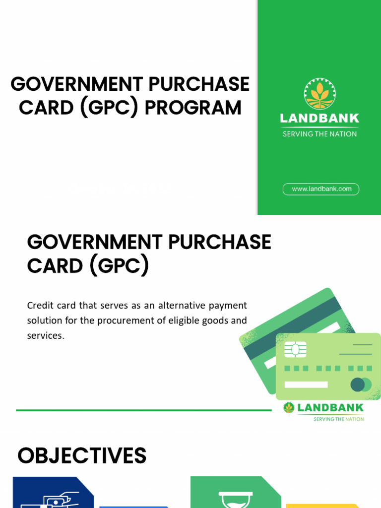 Government Purchase Card GPC Program | PDF | Credit Card | Payments