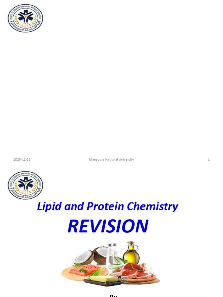 Final Revision Lipid PTN | PDF | Amino Acid | Lipid