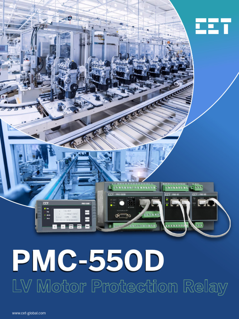 PMC-550D Motor Protection Relay Overview | PDF | Power Supply | Relay