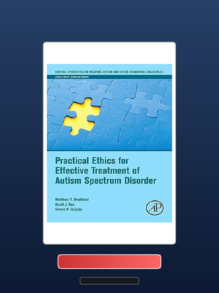 Practical Ethics For Effective of Treatment Autism Spectrum Disorder ...