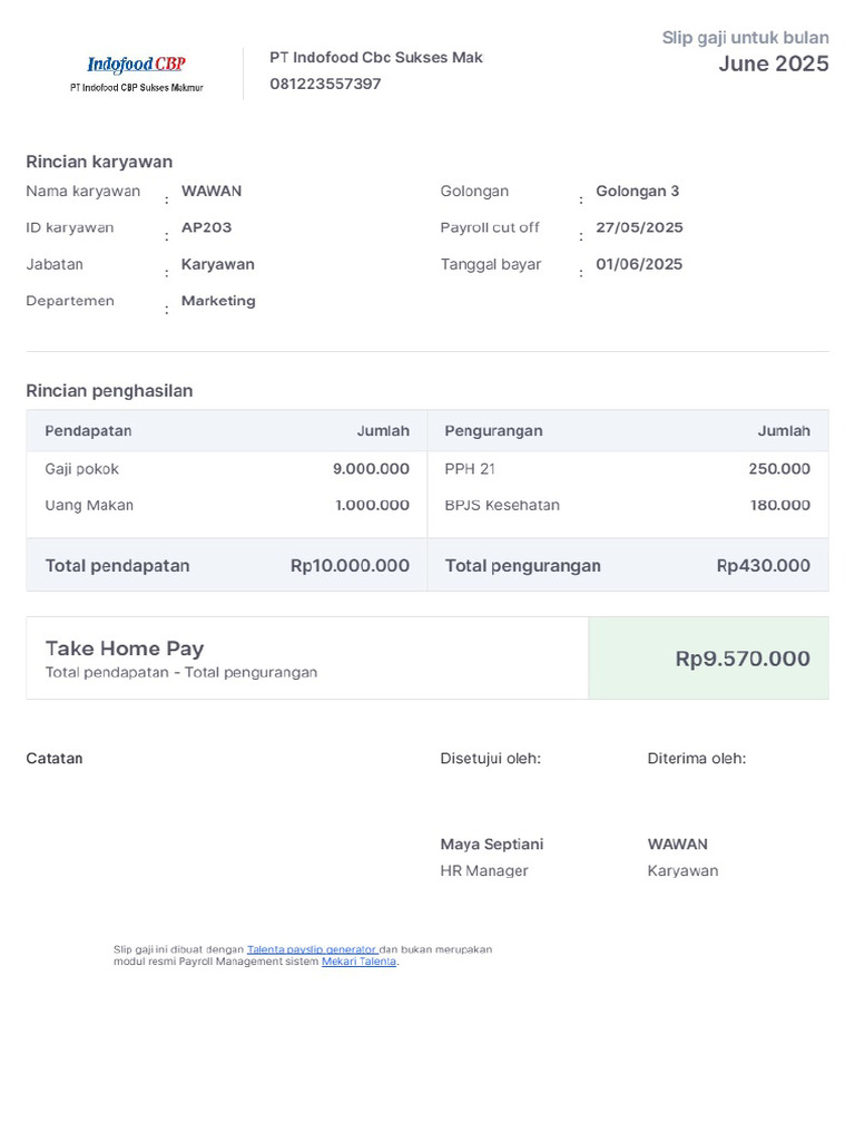Payslip | PDF