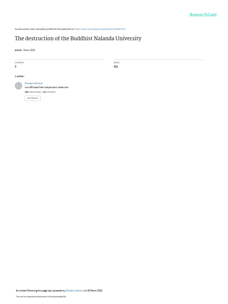 The Destruction of Then A Land A | PDF | Karma | Reincarnation