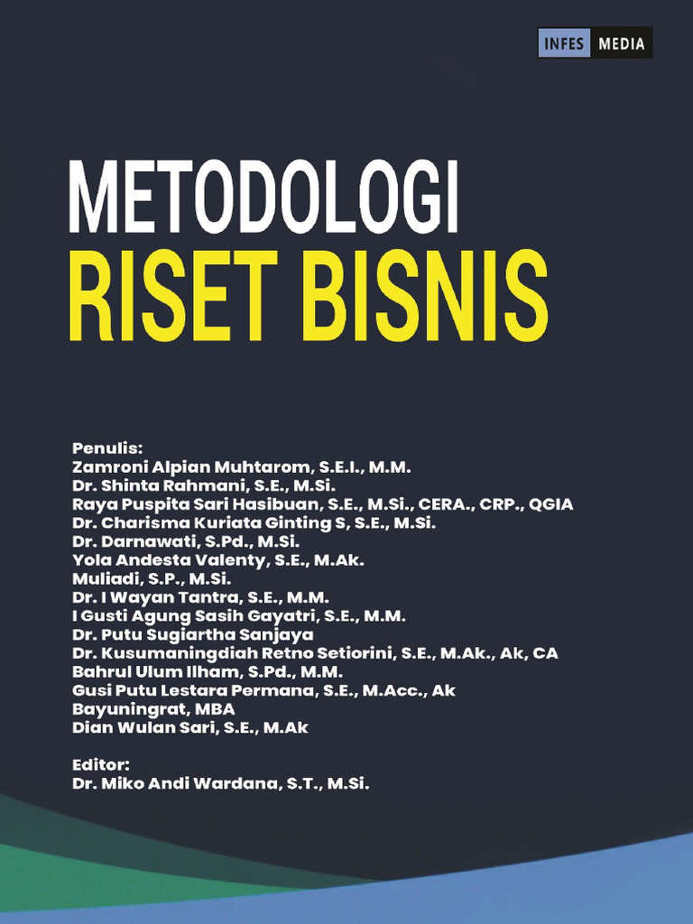 Ebook Buku METODOLOGI RISET BISNIS | PDF