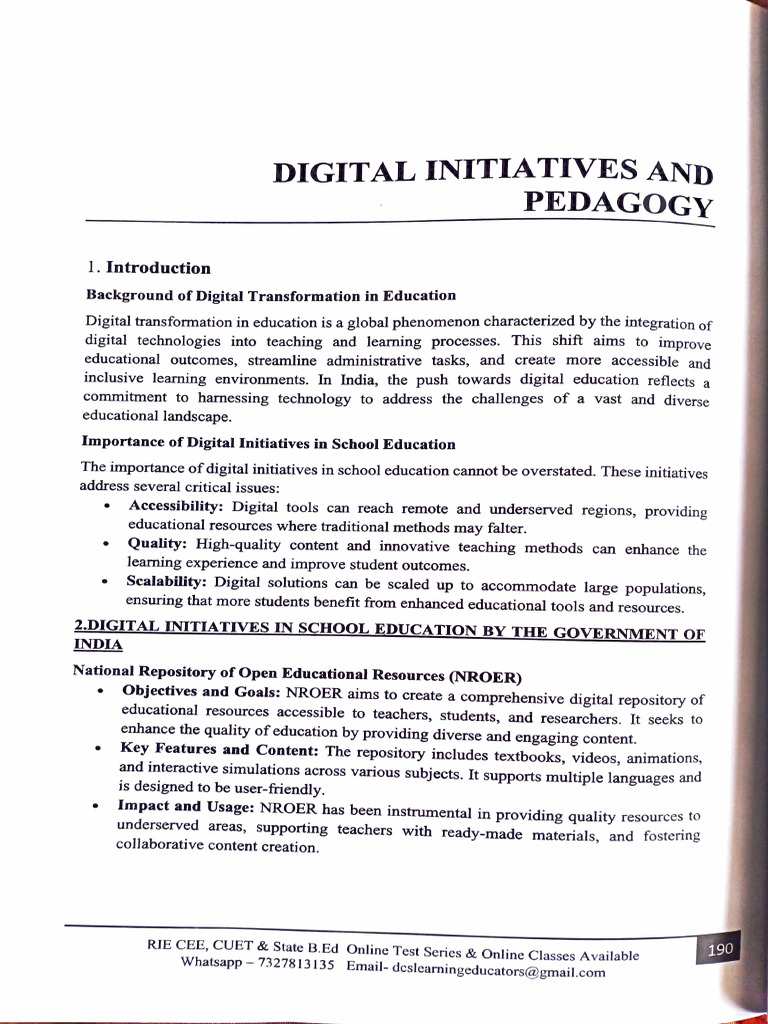 Digital Initiative and Pedagogy | PDF