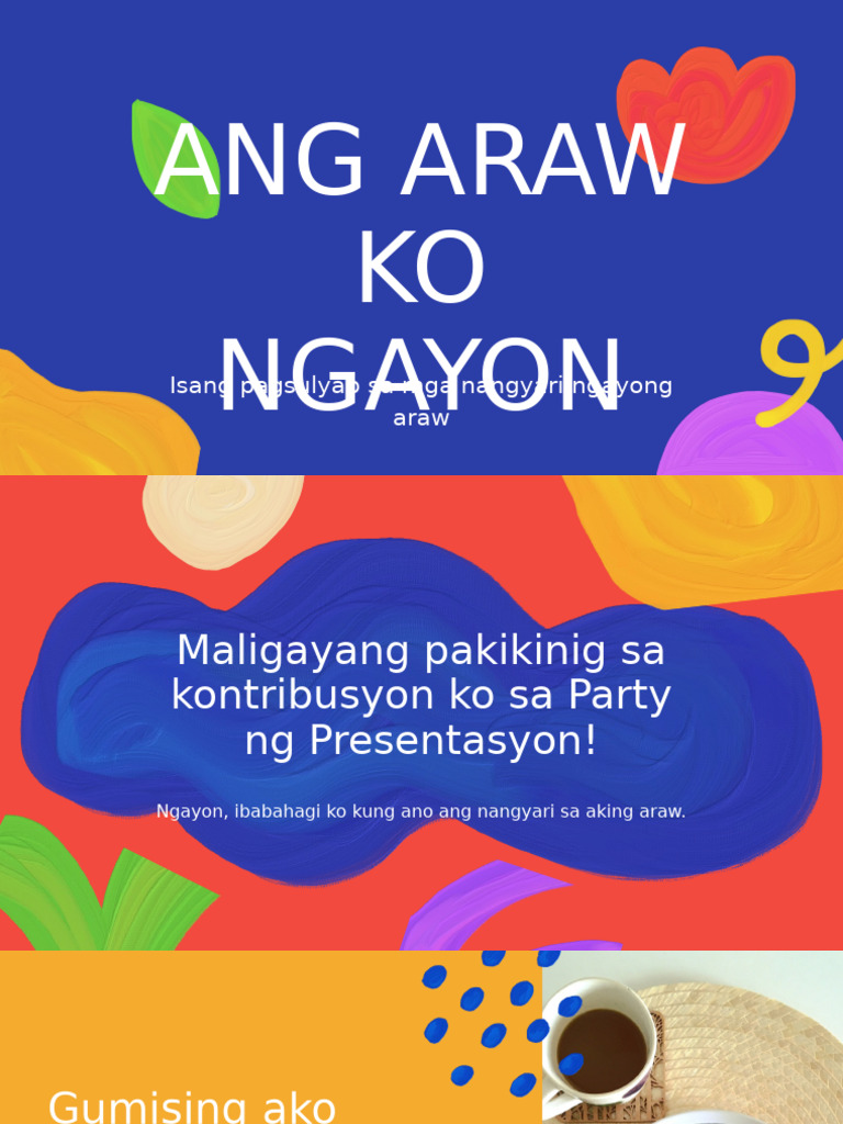 Makulay Abstract Na Pattern at Mga Hugis Presentasyon Na Party Mga ...