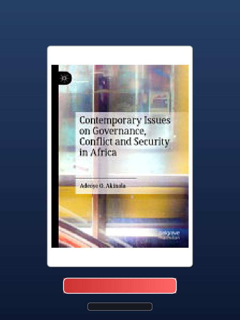 Contemporary Issues On Governance Conflict and Security in Africa ...