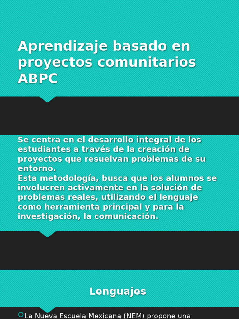 Aprendizaje Basado en Proyectos Comunitarios ABPC | PDF