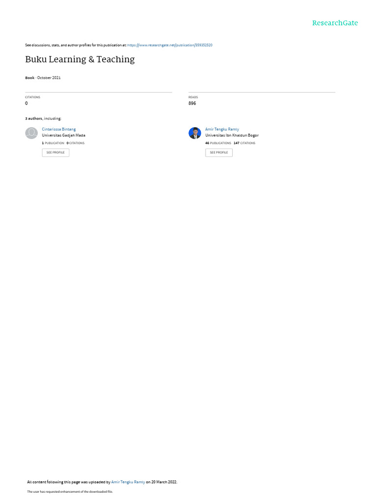 Buku LearningTeachingEDIT Preview | PDF