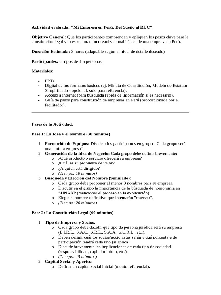 Actividad Evaluada 010725 | PDF | Business | Sociedad de responsabilidad limitada