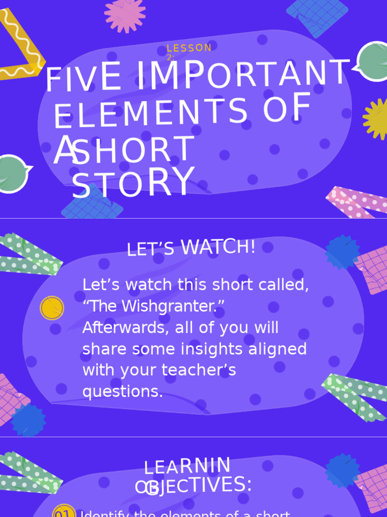 Key Elements of a Short Story | PDF | Plot (Narrative)