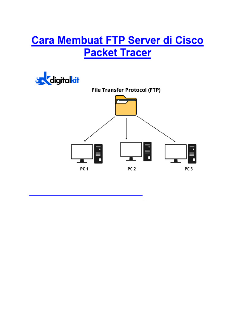 Cara Membuat FTP Server Di Cisco Packet Tracer | PDF