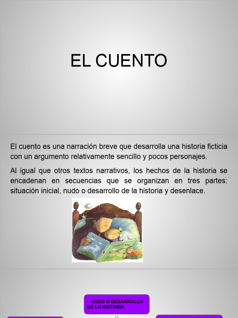 El Cuento - 2do de Secundaria | PDF | Cuentos | Narración