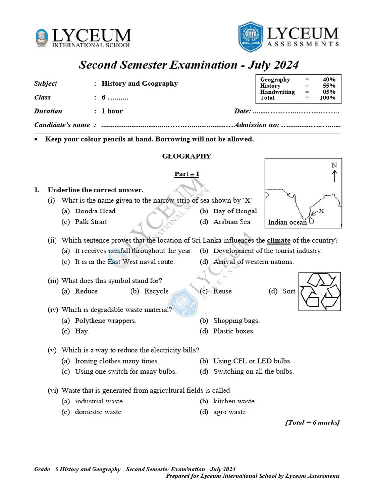 Grade - 6 History and Geography | PDF | Homo