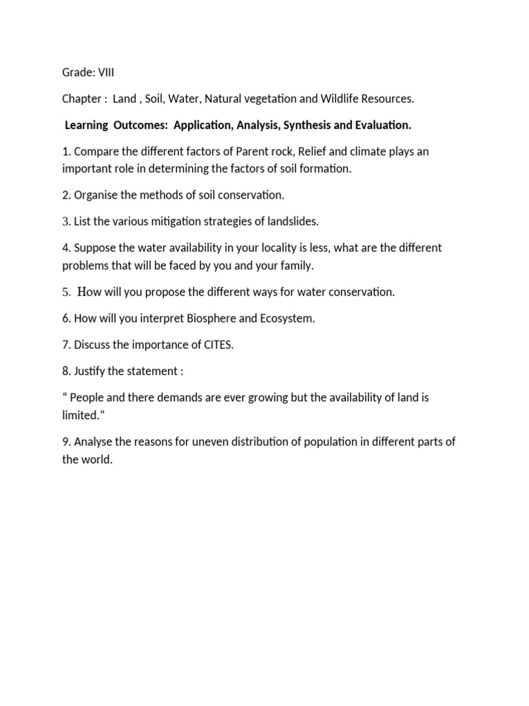Worksheets - Learning Outcomes | PDF